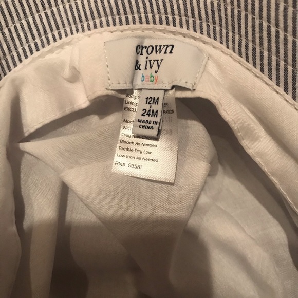 crown & ivy | Accessories | Crown Ivy Baby Sailor Hat | Poshmark